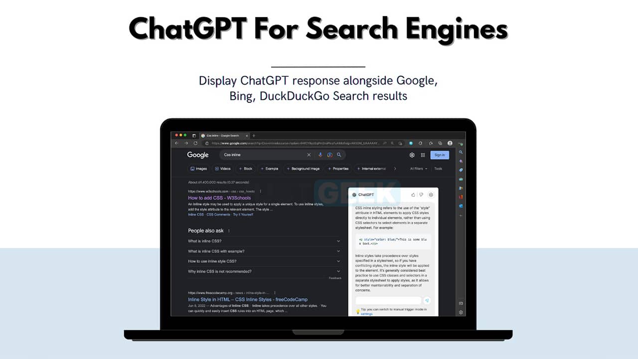 Intégrer ChatGPT dans les réponses de votre moteur de recherche - korbens Intégrer ChatGPT dans les réponses de votre moteur de recherche - korbens